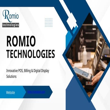 POS Billing Machine – Smart & Reliable Solutions by Romio Technologies | PPTX