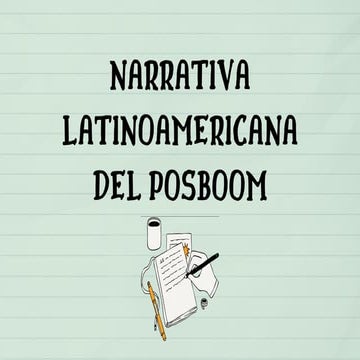 posboom-3ero. Narrativa latinoamericana del posboom | PDF