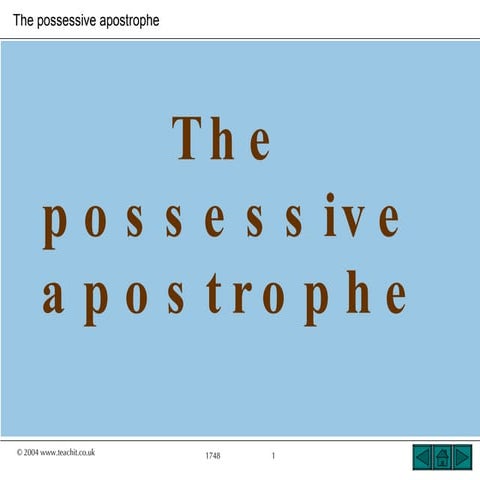 Posessive Apostrophe2 | PPT
