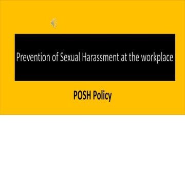 POSH_Training_Professional.pptx AWARENESS RELATED TO SEXUAL HARRASEMENT ...