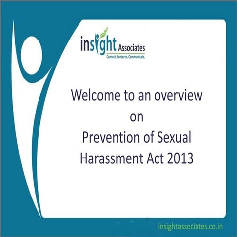 POSH TRAINING AND AWARENESS AT WORK PLACE | PPTX