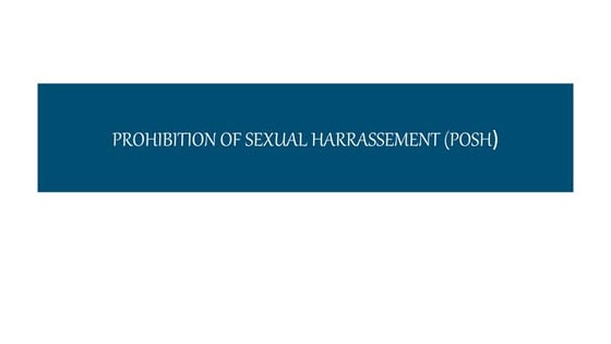Sexual harassment PPT | PPTX | Sexual Conditions | Sexual Health