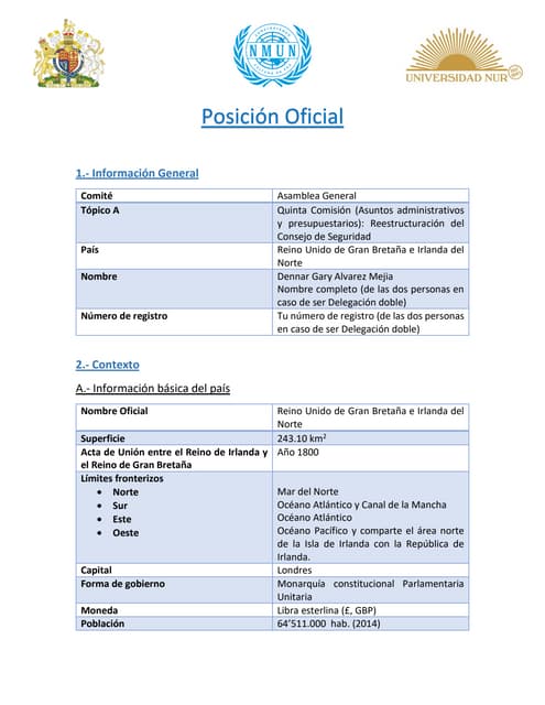 Formato de Resolución NMUN 2016 | PDF