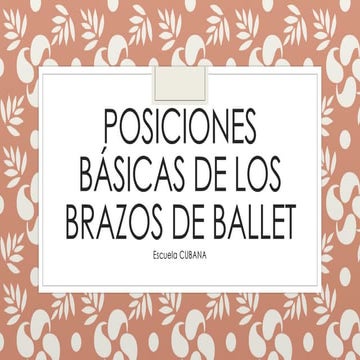 Posiciones De Brazos De Ballet