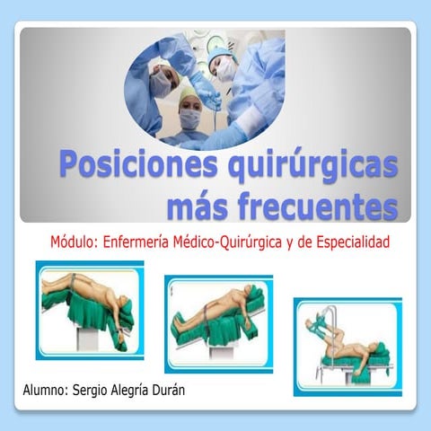 Posiciones quirurgicas mas frecuentes | PPTX