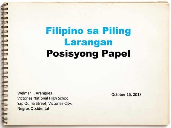 PAGSULAT NG REAKSYONG PAPEL (paano nga ba ang pagsulat ng reaksyng ...