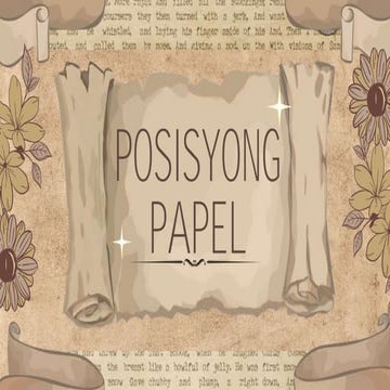 POSISYONG PAPEL Filipino sa Piling Larang ppt.pptx