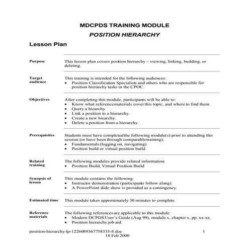 Position Hierarchy Lp | DOC