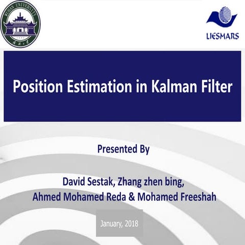 Position Estimation In Kalman Filter Ppt