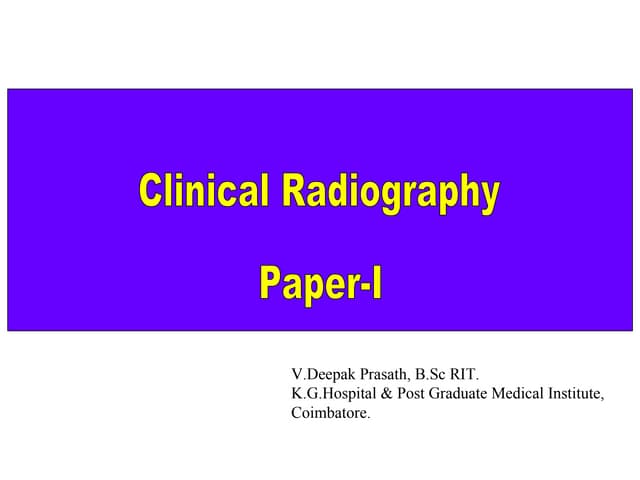 Chest radiography ppt | PPTX | Death, Injury, or Military Conflict ...