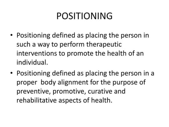 Medical Terminology - Body position | PPTX