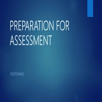 POSITIONING - NCM 101 | PPTX