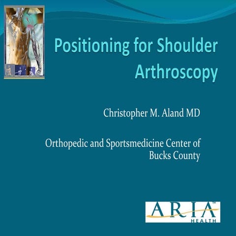 Positioning for shoulder arthroscopy | PPT