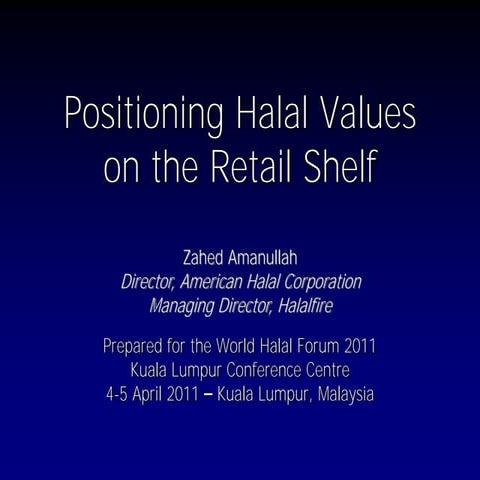 Positioning Halal Values on the Retail Shelf | PDF