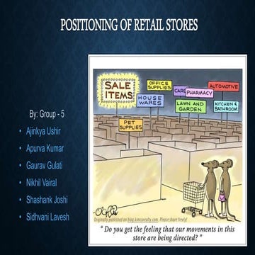 Positioning of retail stores | PPTX