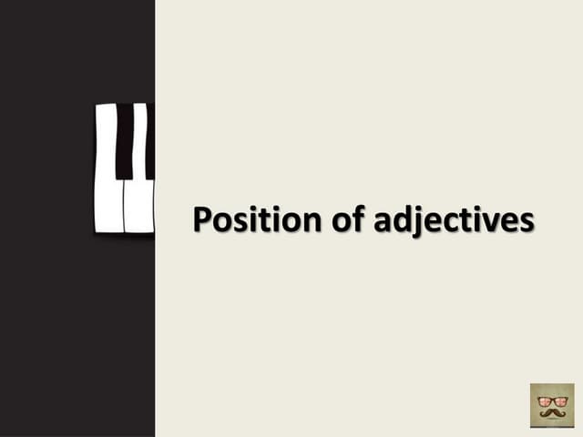 Adjectives | PPTX