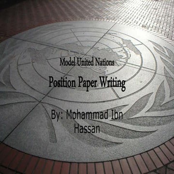 Position paper writting | PPT