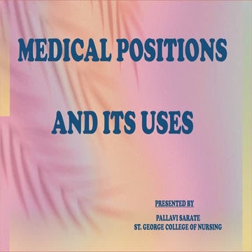 positions.pptx medical positions that we will use in the clinical ...