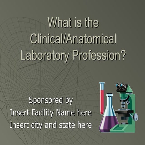 Positions in the Clinical Laboratory | PPT