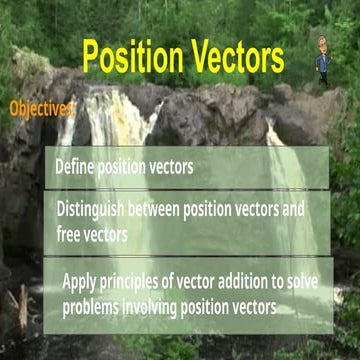 Position Vectors in Mathematics on Vectors | PPTX