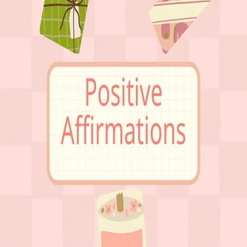 Positive Affirmations can cause habit and behaviour | PPTX