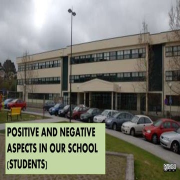 Positive and negative aspects in our school (students) | PPTX