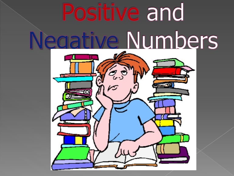 Positive and negative numbers