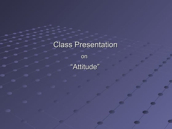 Positive Attitude | PPT