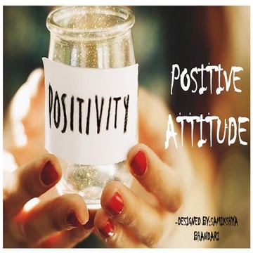 Positive attitude 5 min | PDF