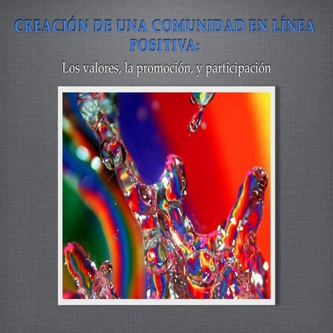 Positive community | PPT