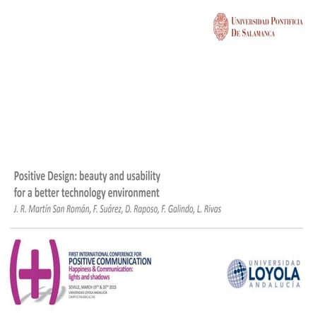 Positive Design: beauty and usability | PPT