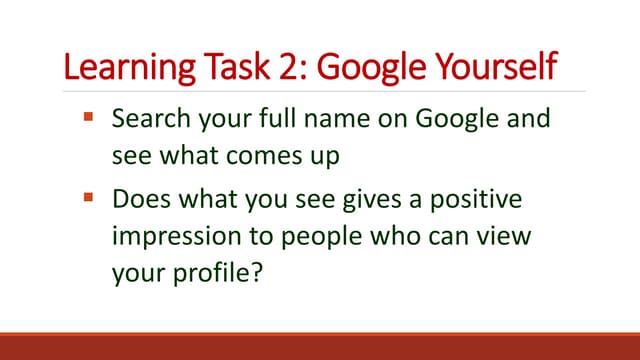 Lesson 1 digital identity & footprint | PPT