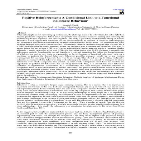 Positive reinforcement | PDF