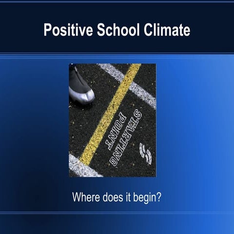 Positive School Climate Presentation | PPT