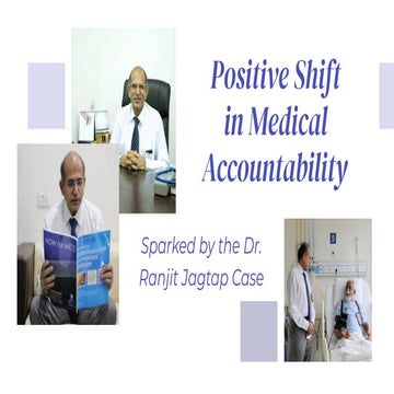 Positive Shift in Medical Accountability Sparked by Dr Ranjit Jagtap ...