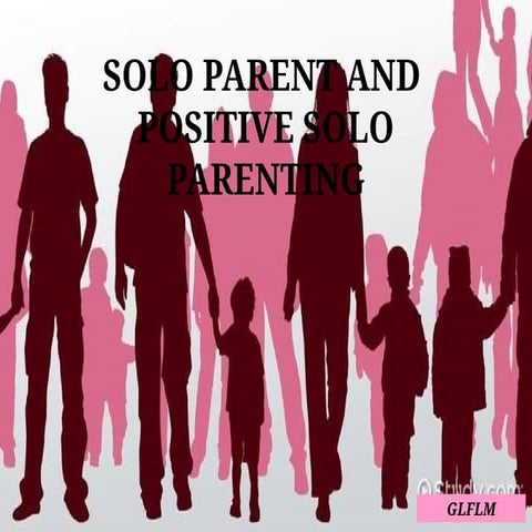 POSITIVE SOLO PARENTING / Positive Discipline for Solo Parents ...