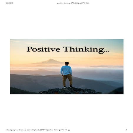 Positive thinking | PDF