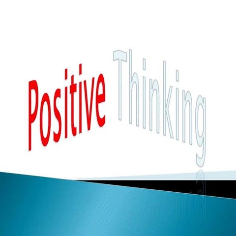 Positive thinking | PPTX