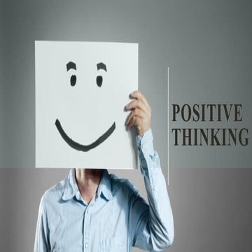 The impact of Positive thinkingcfor people | PPT