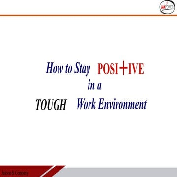 Positive thinking in different situation | PPTX