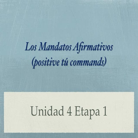 Positive tú commands | PDF