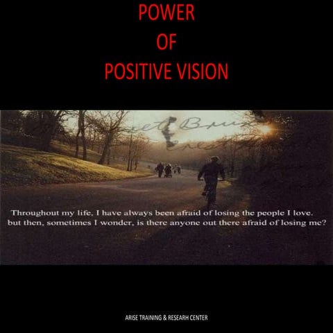 Positive vision - ARISE ROBY | PPT
