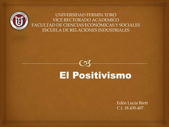 Corrientes del positivismo | PPT