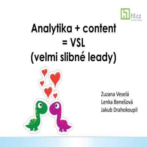 Poslední středa: Analytika + Content = VSL (velmi slibné leady) | PPTX