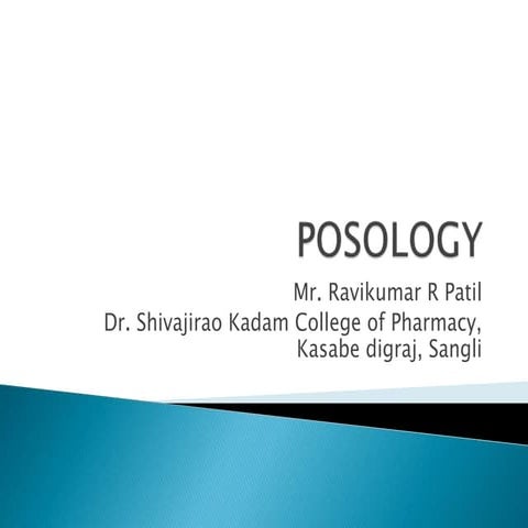 Posology | PPT