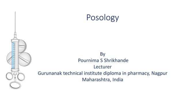 Posology | PPT