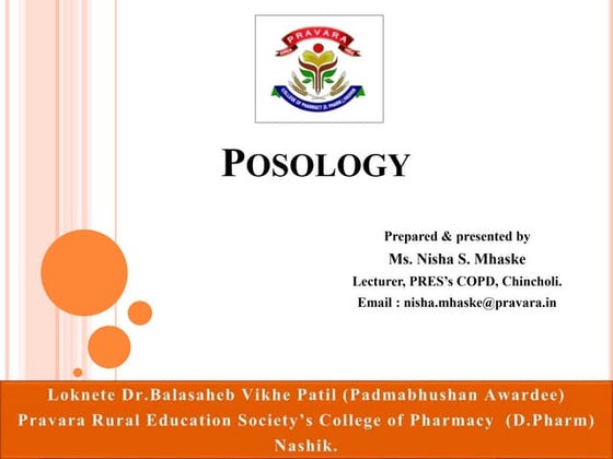 Posology | PPTX