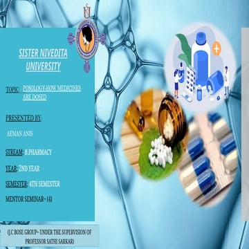 POSOLOGY-HOW MEDICINES ARE DOSED and Prescribed | PPTX