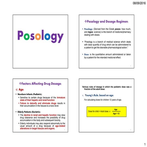Posology | PPT