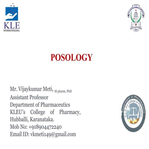 Posology | PPT